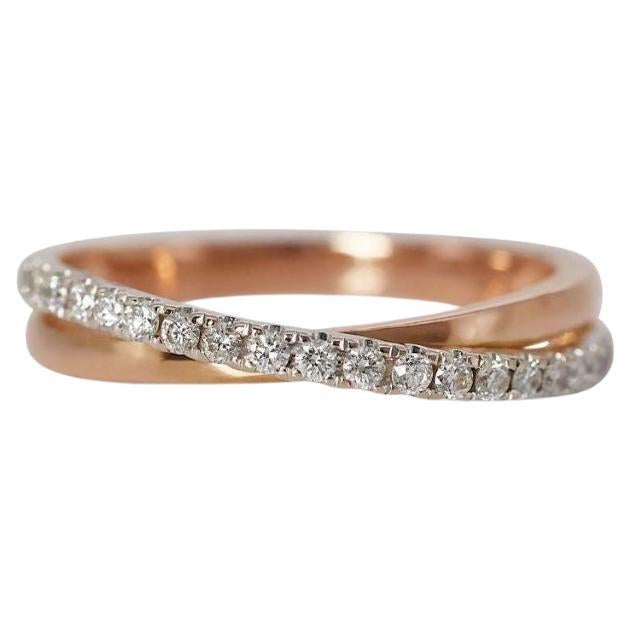 Stunning 18K White Gold Two Tone Ring For Sale at 1stDibs