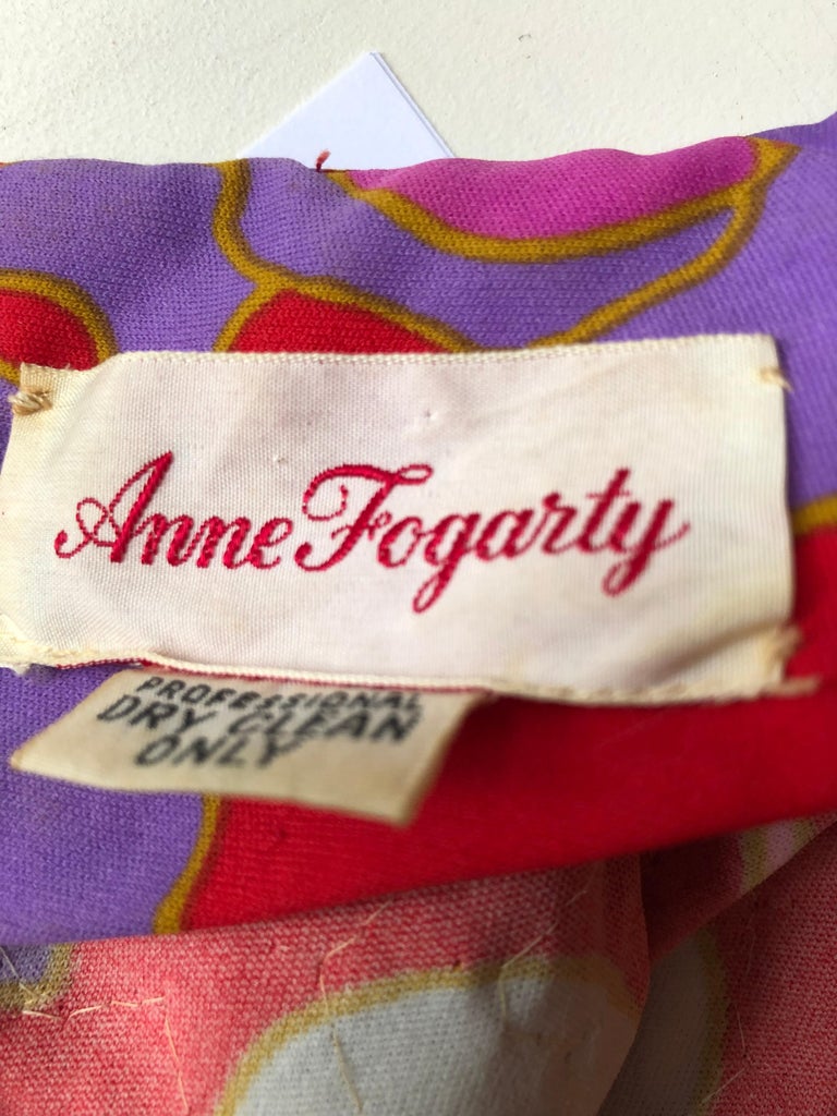 Stunning 1960s Anne Fogarty Sequin Floral Design Long Dress at 1stDibs