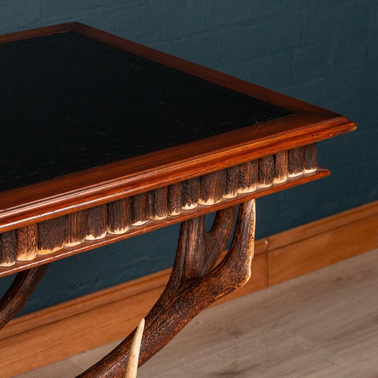 Stunning 20th Century Antler Library Table by Anthony Redmile, London ...