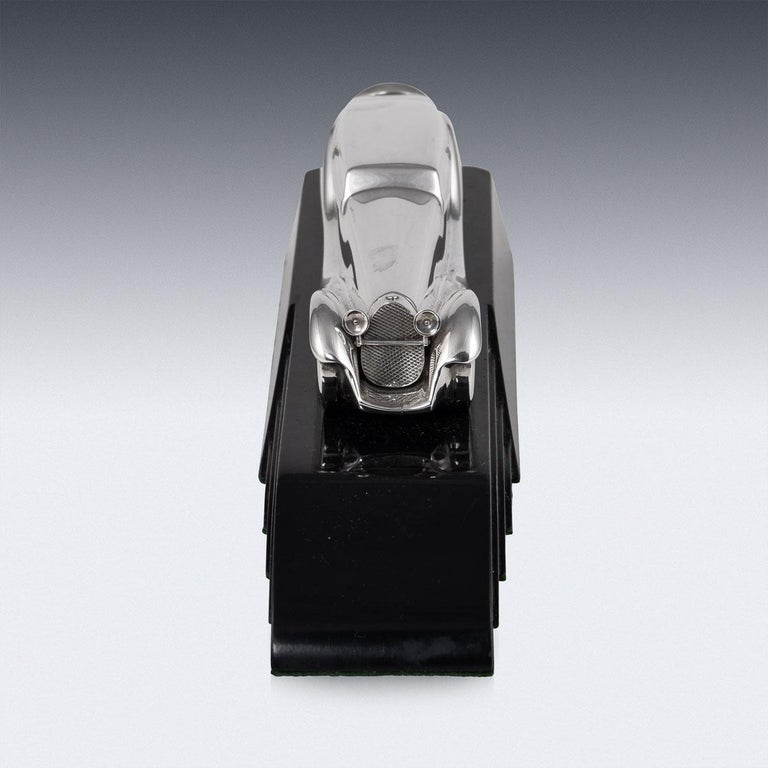 Stunning 21st Century Solid Silver Rolls Royce Model On Base, c.2001 ...