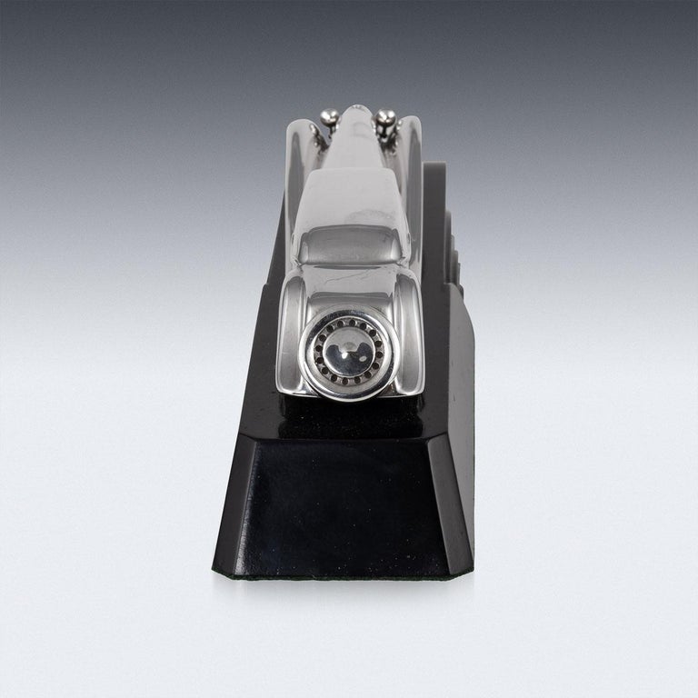 Stunning 21st Century Solid Silver Rolls Royce Model On Base, c.2001 ...