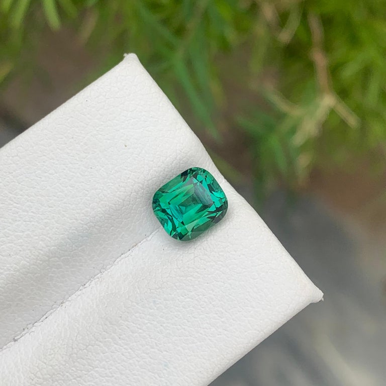 Stunning 2.45 Carat Natural Loose Mint Green Tourmaline Cushion Cut ...