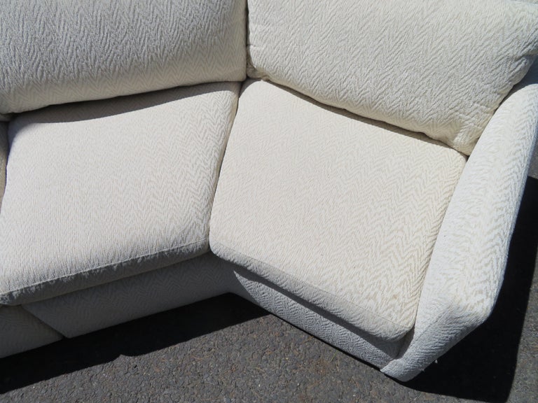 Stunning 3 Piece Octagon Bernhardt Sofa Sectional Mid-Century Modern ...