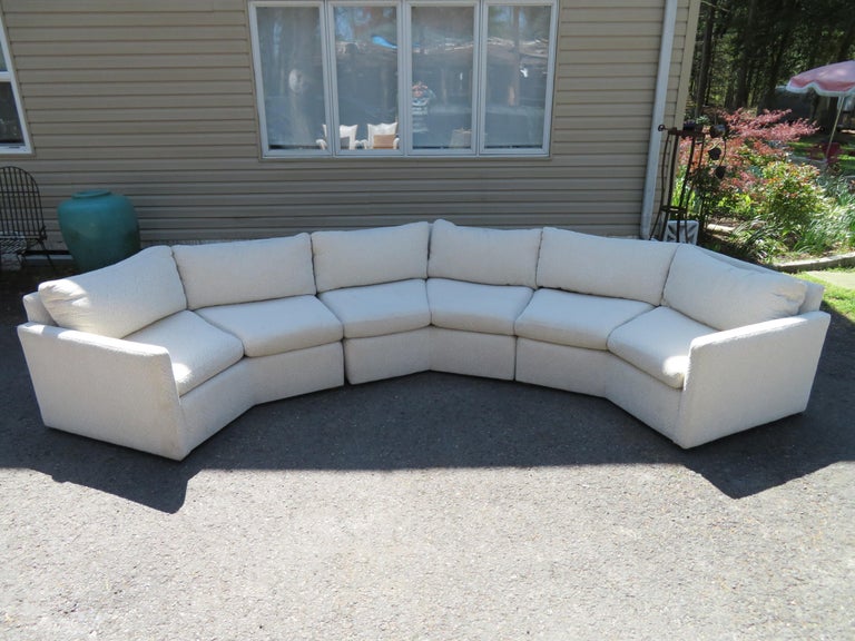 Stunning 3 Piece Octagon Bernhardt Sofa Sectional Mid-Century Modern ...
