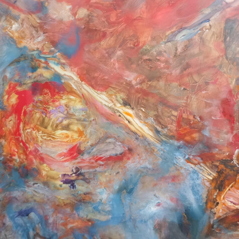 Stunning Abstract Oil Painting on Canvas by Modern British Artist ...