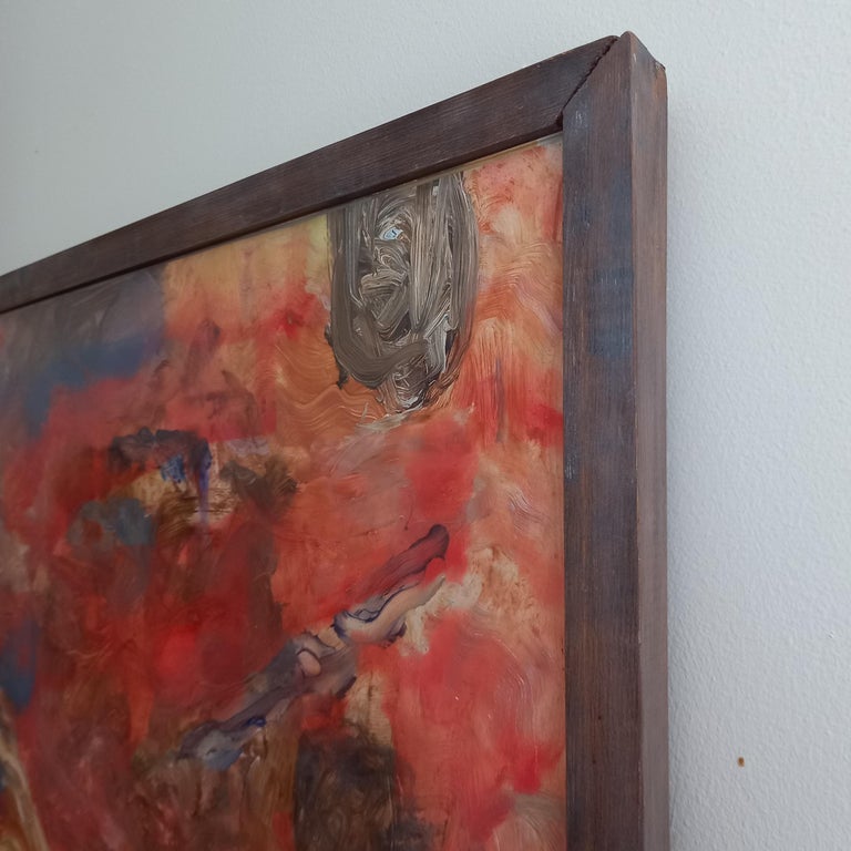 Stunning Abstract Oil Painting on Canvas by Modern British Artist ...