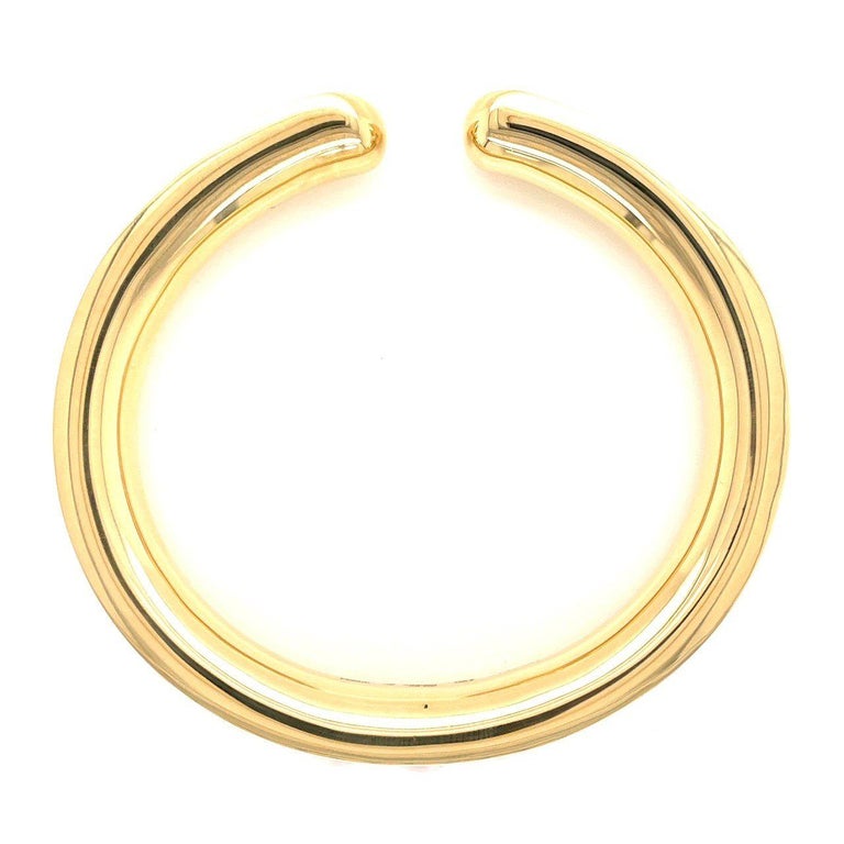 Stunning Akoya Pearl Bangle Bracelet For Sale at 1stDibs