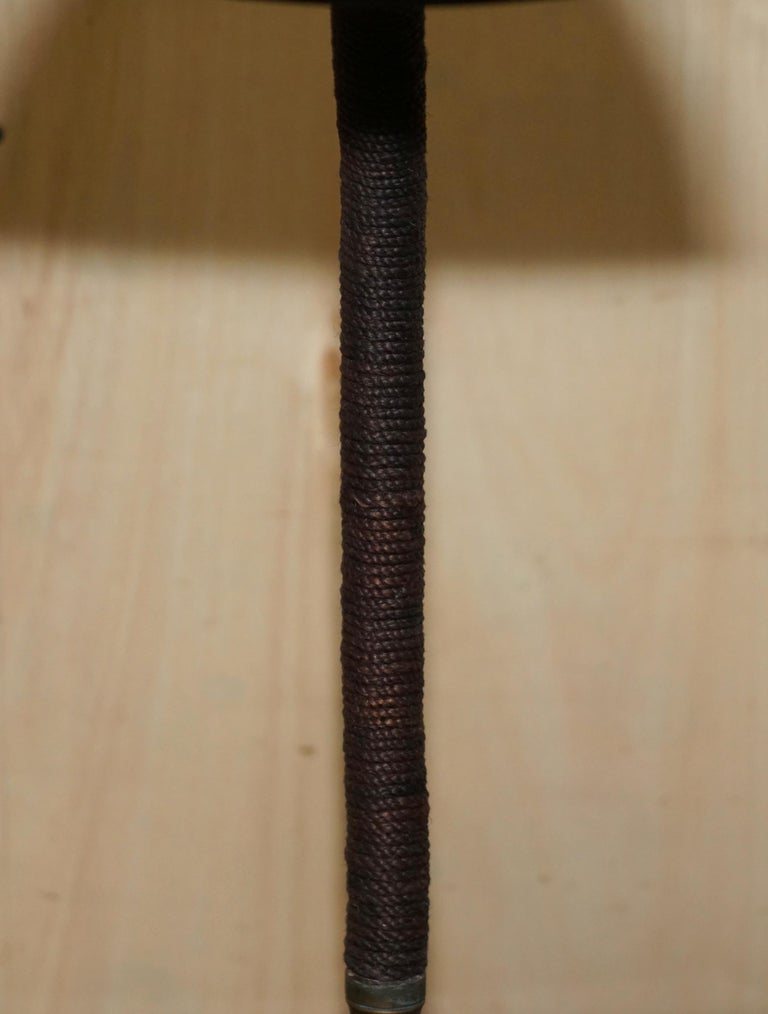 Stunning Antique circa 1930's Art Deco Bankers Table Lamp Stitched ...