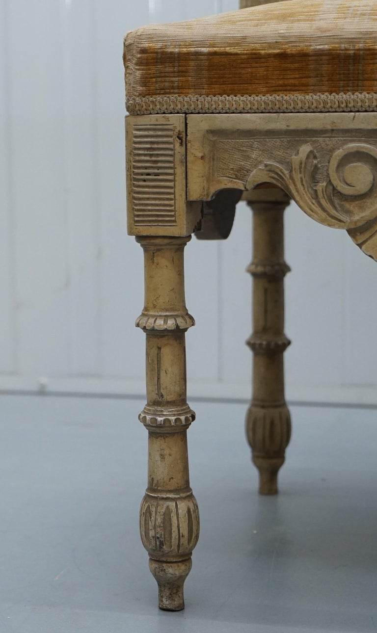 Stunning Antique French Louis Carved Occasional Chair with Cherub ...