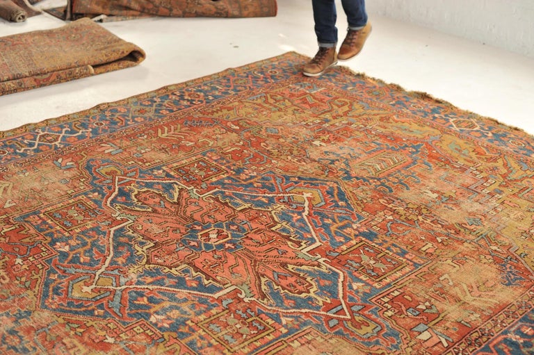 Stunning Artistic and Rugged Antique Northwest Tribal Rug, circa 1925 ...