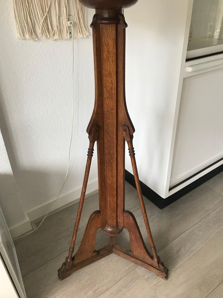 Stunning Arts and Crafts Oak Sculpture Stand / Sculptors Studio Gallery ...