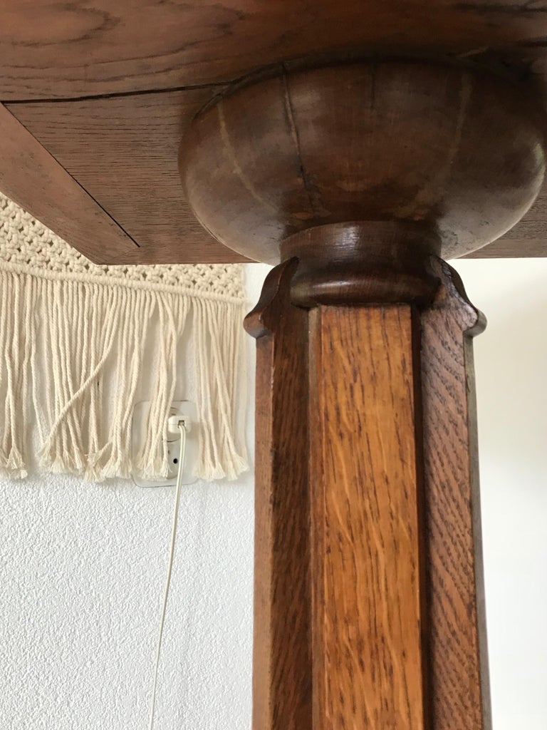 Stunning Arts and Crafts Oak Sculpture Stand / Sculptors Studio Gallery ...