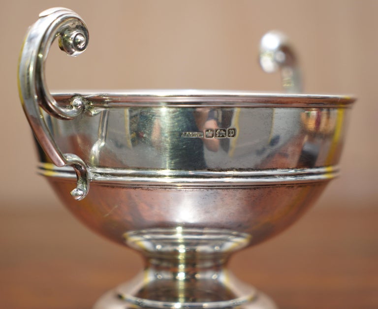 Stunning Asprey and Co Ltd Trophy Cup and Base Sterling Silver Fully ...