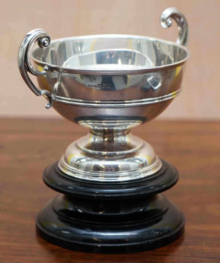 Stunning Asprey and Co Ltd Trophy Cup and Base Sterling Silver Fully ...