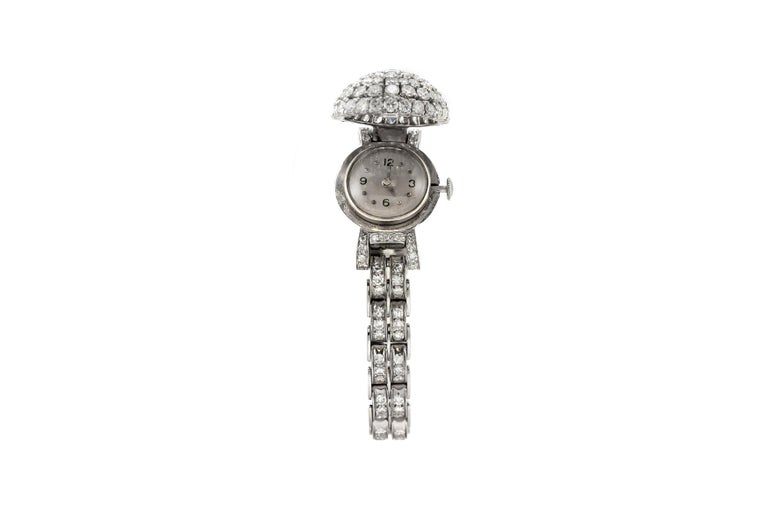 Stunning Beautiful Platinum with Diamonds Watch For Sale at 1stDibs