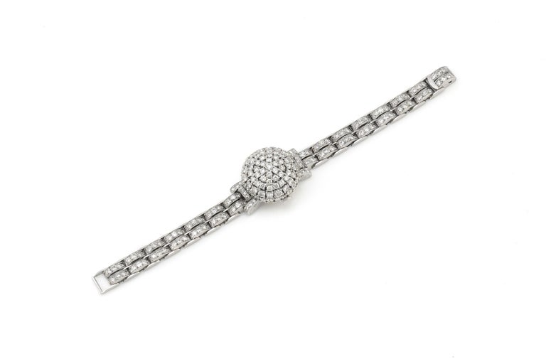 Stunning Beautiful Platinum with Diamonds Watch For Sale at 1stDibs