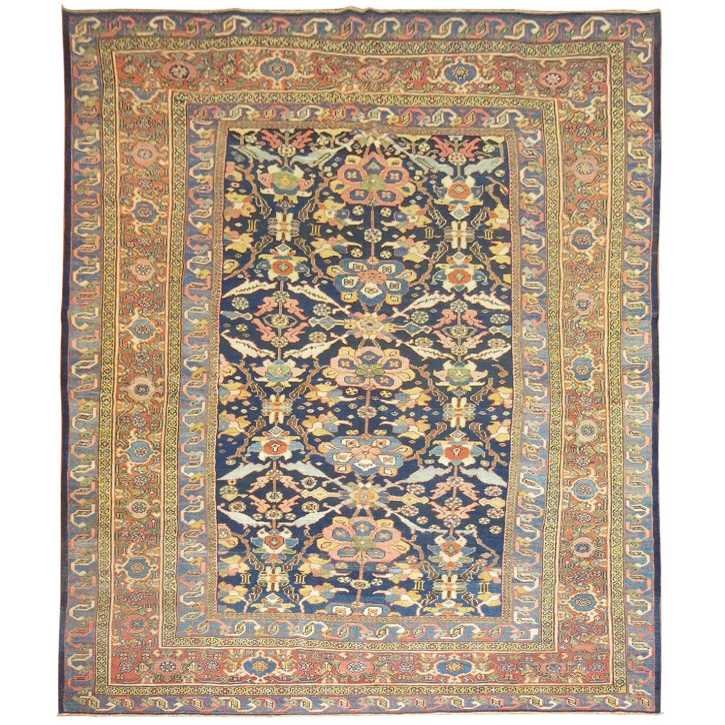 Antique Persian Mahal Oriental Rug For Sale at 1stDibs