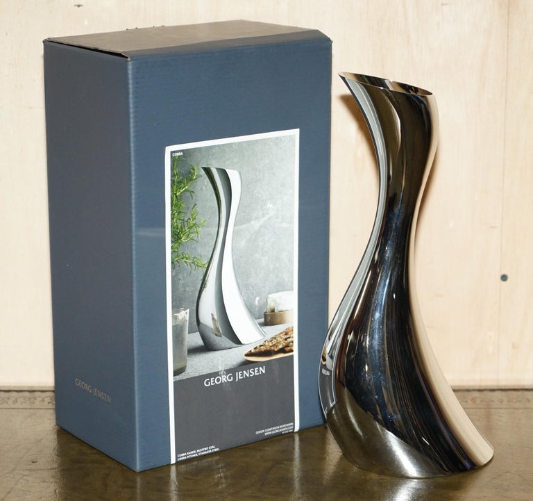 Stunning Brand New in the Original Box Georg Jensen Cobra Chrome ...