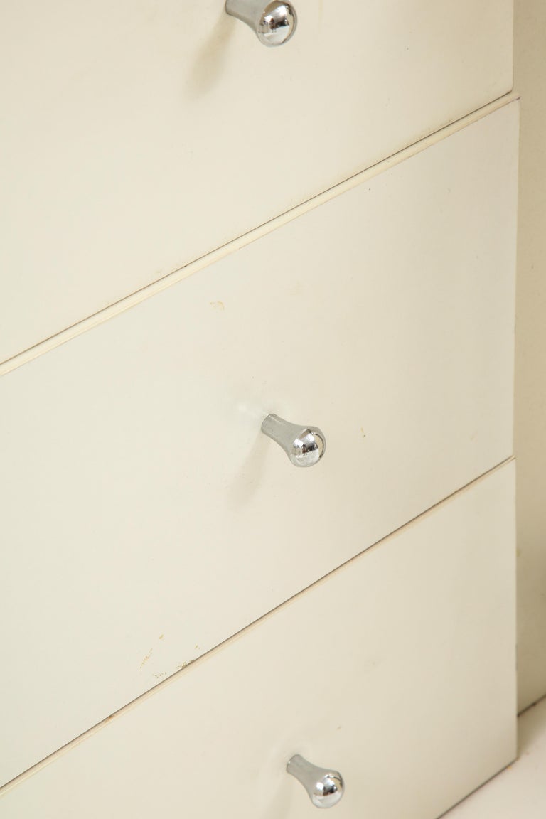 Stunning Brass and Chrome Chevron Cabinet by Ello at 1stDibs