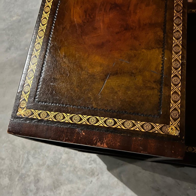 Stunning British Library Steps with Leather Embossing For Sale at 1stDibs