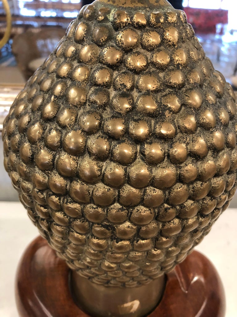 Stunning Bronze Buddha Statue on Wooden Base For Sale at 1stDibs