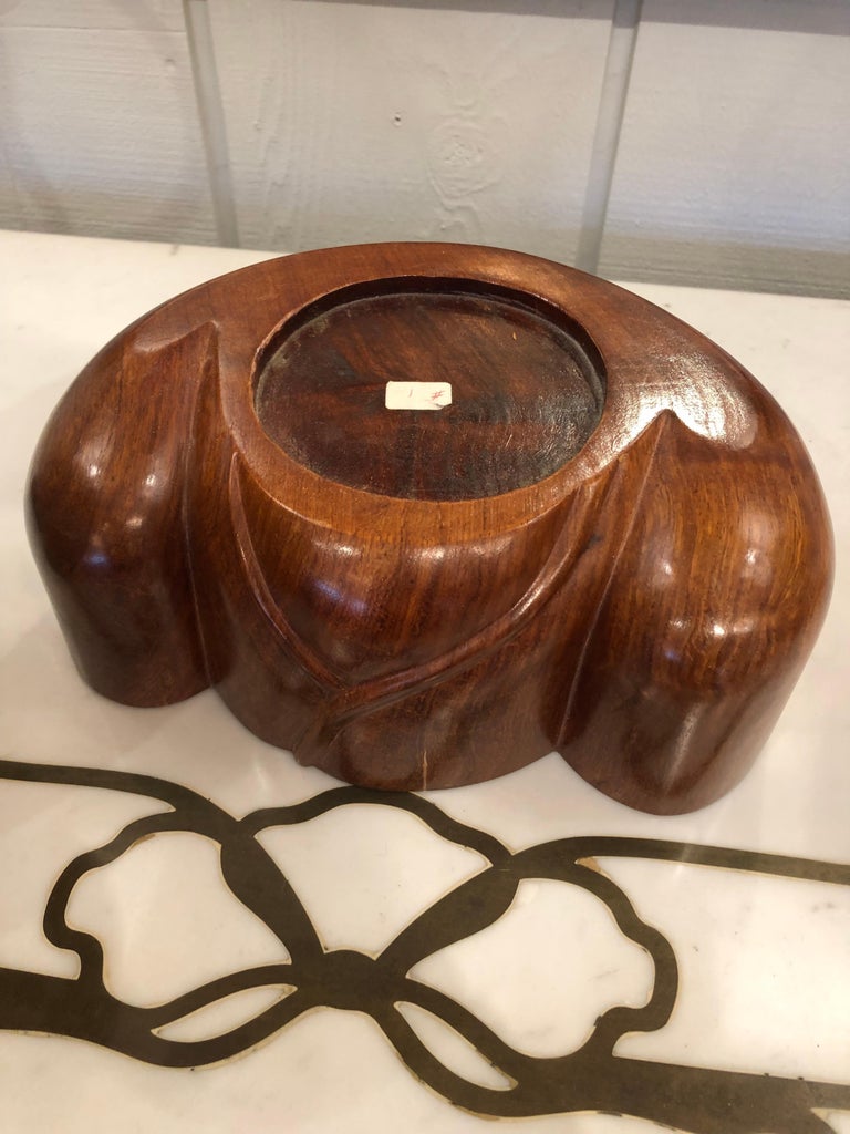 Stunning Bronze Buddha Statue on Wooden Base For Sale at 1stDibs