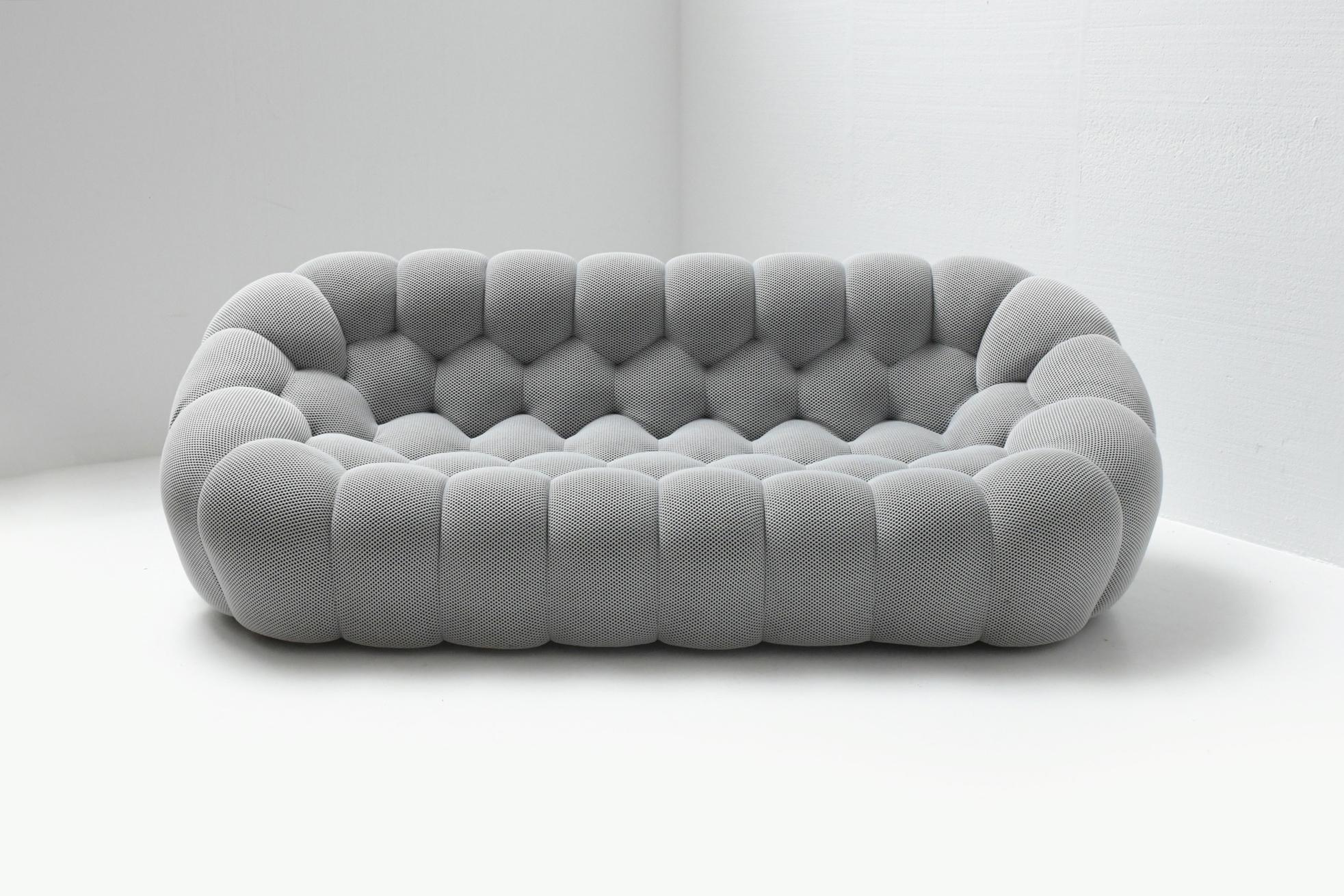 Stunning Bubble Sofa in Grey Fabric by Sasha Lakic for Roche Bobois ...