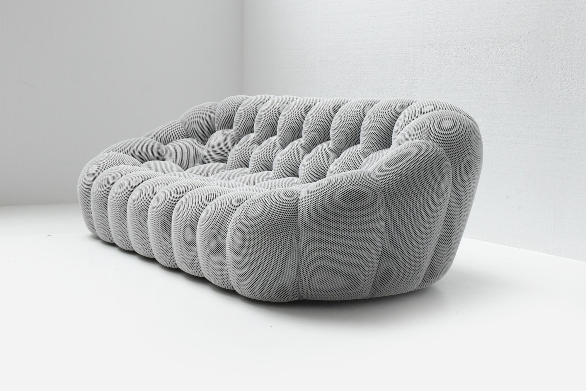 Stunning Bubble Sofa in Grey Fabric by Sasha Lakic for Roche Bobois ...