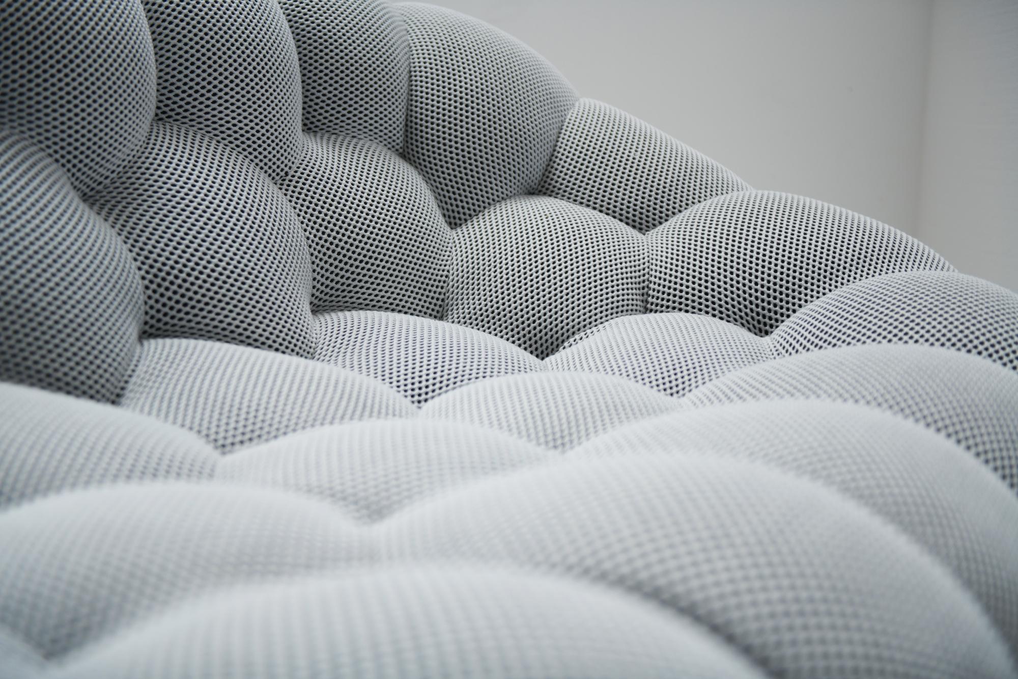 Stunning Bubble Sofa in Grey Fabric by Sasha Lakic for Roche Bobois ...