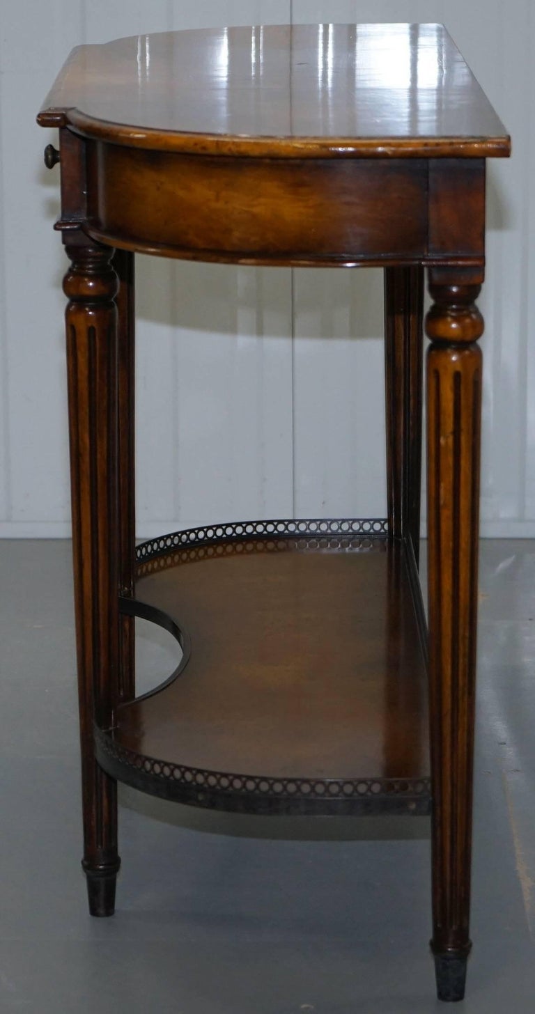 Stunning Burr Walnut Theodore Alexander Console Table with Single ...