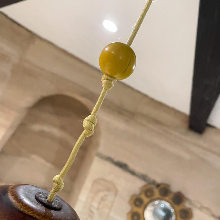 Stunning Ceramic Pottery Sculptural Drip Glazed Wind Chime Bell 1970s ...