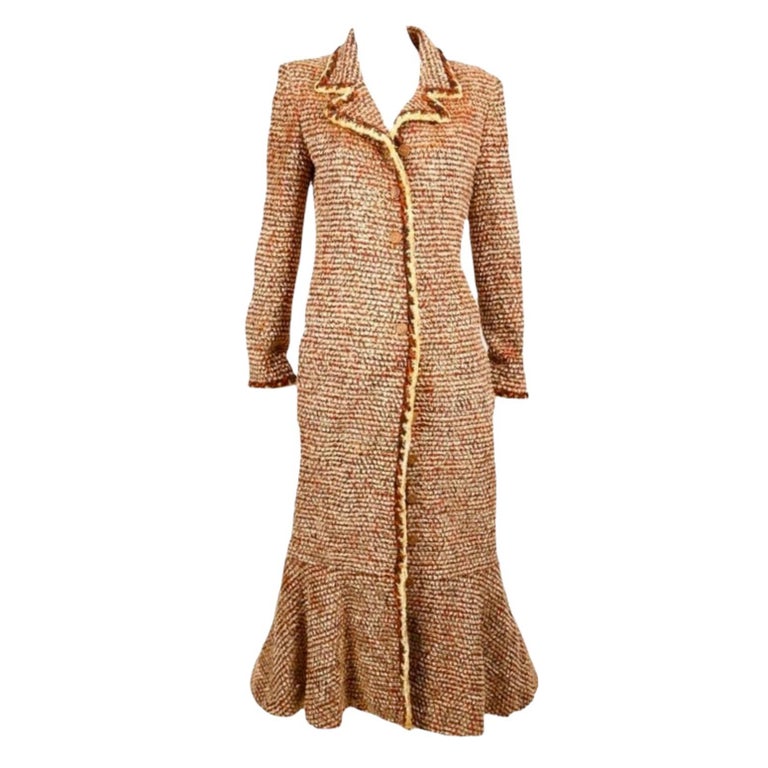 Stunning CHANEL Fantasy Tweed Coat with Wooden Chanel Buttons - Special ...
