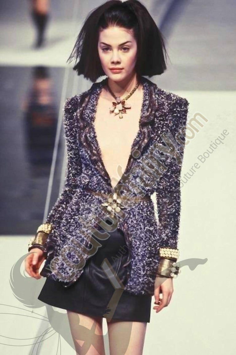 NEW Chanel Lesage Fringed Fantasy Tweed Jacket Blazer Coat Cardigan at ...
