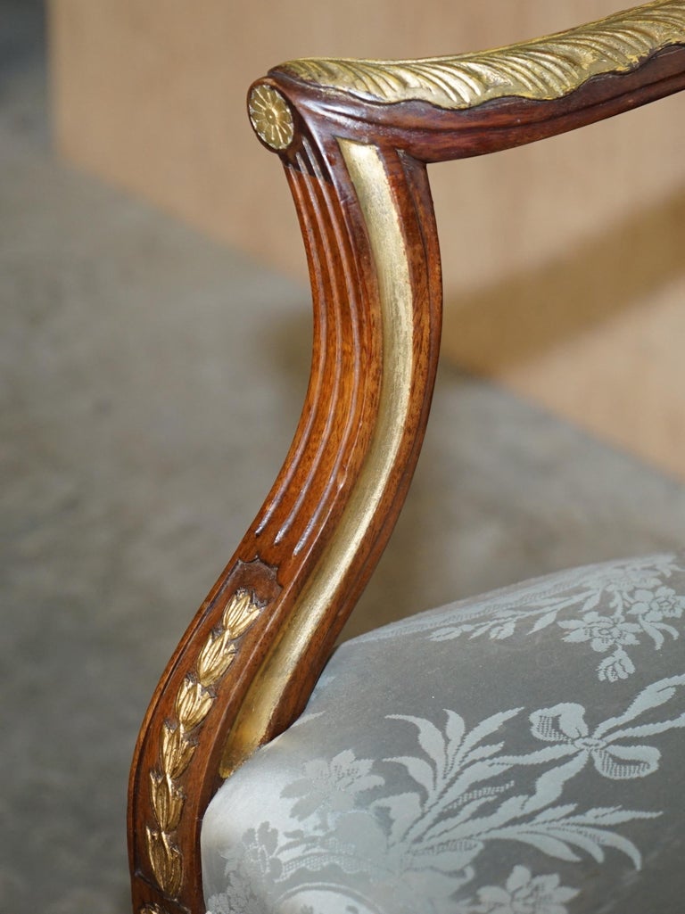 Stunning circa 1900 George Hepplewhite Style Hardwood Giltwood Georgian ...