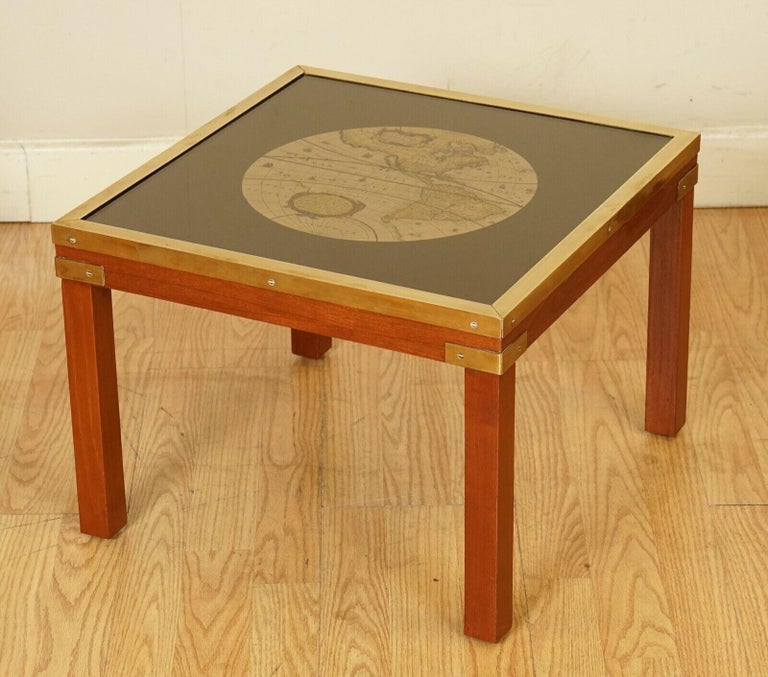 Stunning Coffee and Side Table Nest of Tables Military Campaign with ...