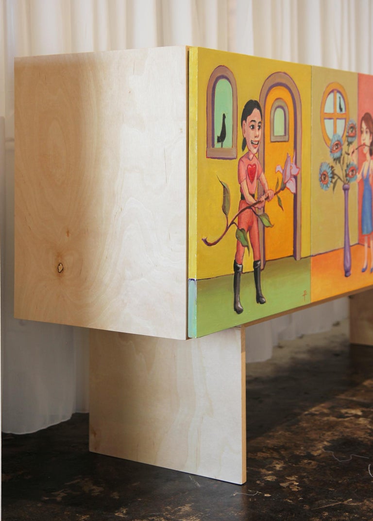 Stunning Custom Contemporary Modern Sideboard with Henry David Potwin ...