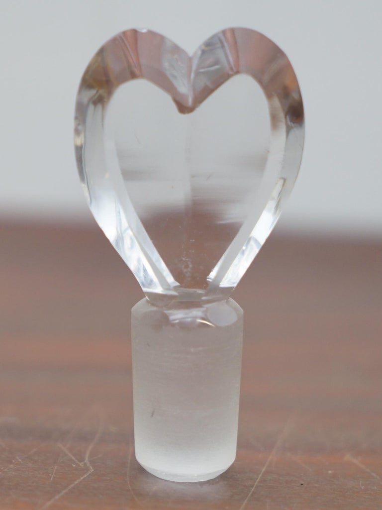 Stunning Cut Glass Crystal Decanter Handmade and Blown with Heart ...