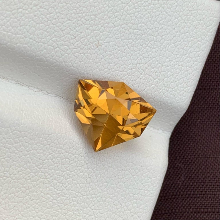 Stunning Deep Yellow Loose Citrine Gemstone 4.50 Carats Citrine Jewelry ...