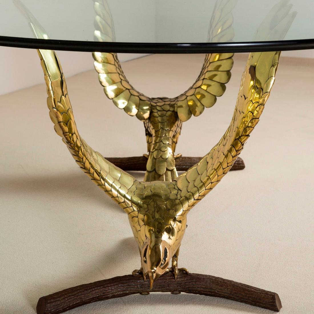 Stunning Eagle Based Dining Table by Chervet Signed, 1970s For Sale at ...