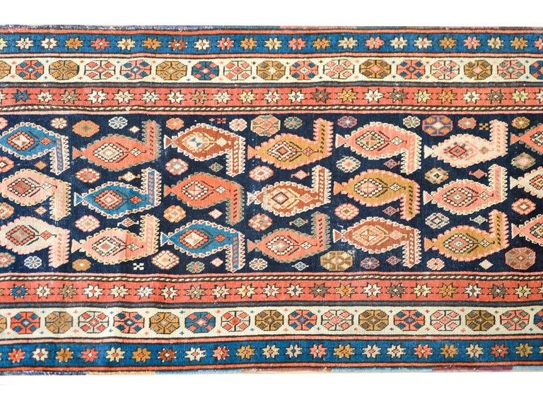 Stunning Early 20th Century Persian Karabagh Runner For Sale at 1stDibs