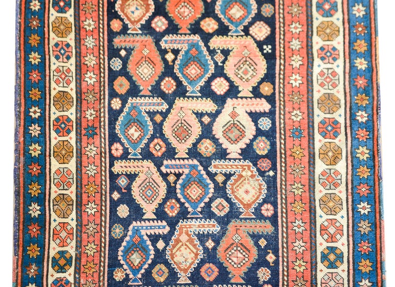 Stunning Early 20th Century Persian Karabagh Runner For Sale at 1stDibs