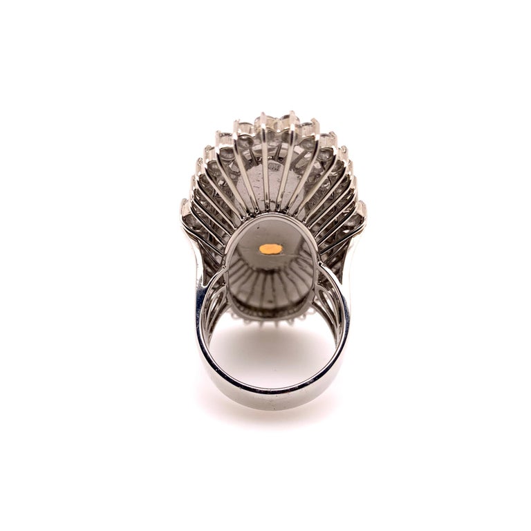 Stunning Ethiopian Opal Diamond Cocktail Pointer Finger Ring in 18 ...