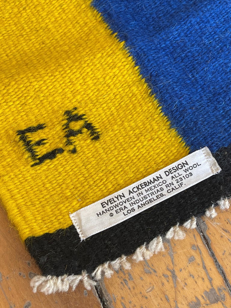 Stunning Evelyn Ackerman Design Vibrant Wool Wall Hanging Tapestry ...