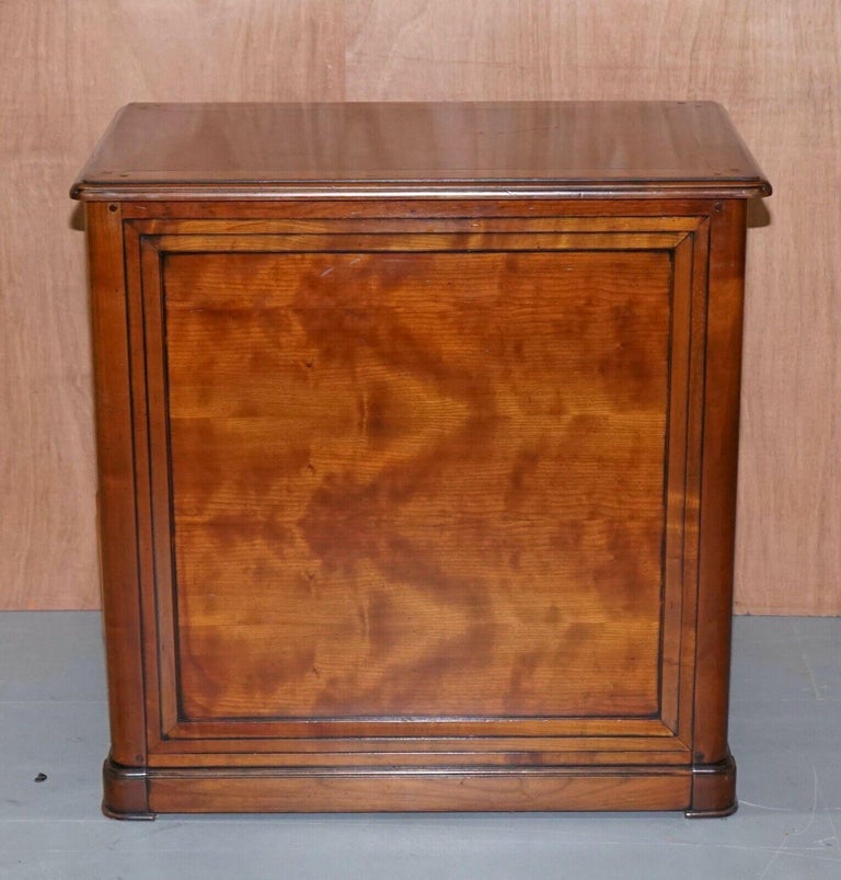 Stunning French Cherrywood Filing Office Cabinet at 1stDibs