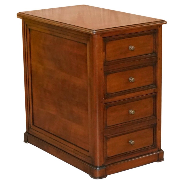 Stunning French Cherrywood Filing Office Cabinet at 1stDibs