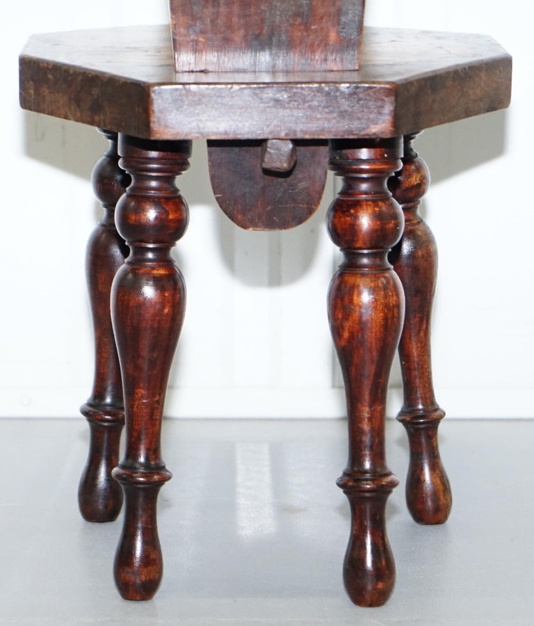 Stunning Fruitwood Antique Victorian Dragon Hand-Painted Spinning ...