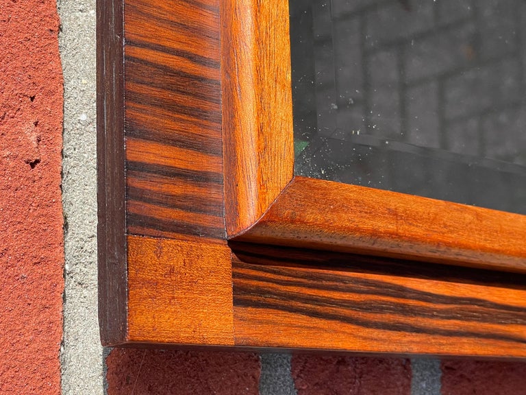 Stunning Geometrical Dutch Art Deco Nutwood and Coromandel Beveled Wall ...