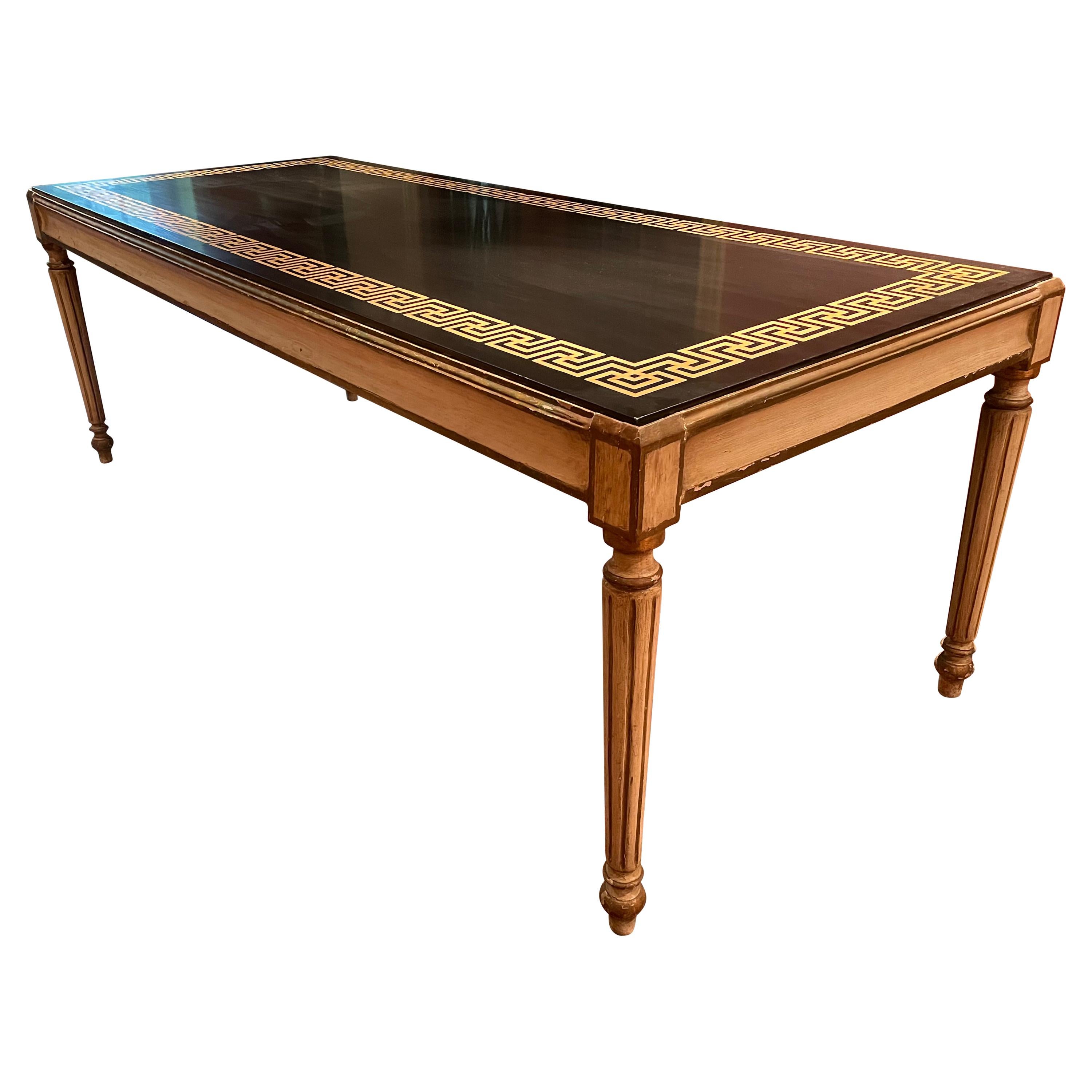 French Carved Dining Tables with Greek Key Design For Sale at 1stDibs