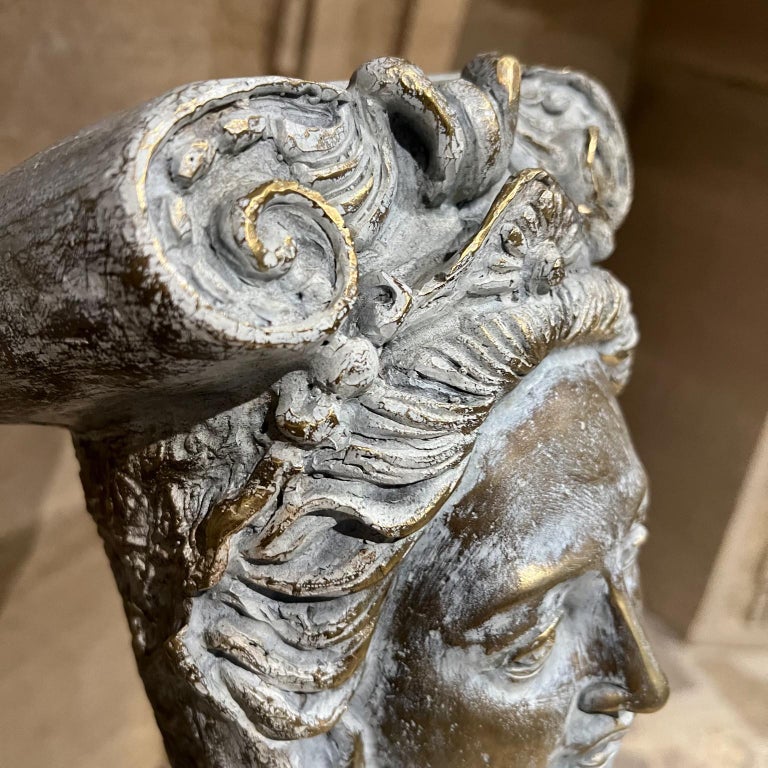 Stunning Greek Sphinx White Sculpture Female Bronze Forged Steel For ...