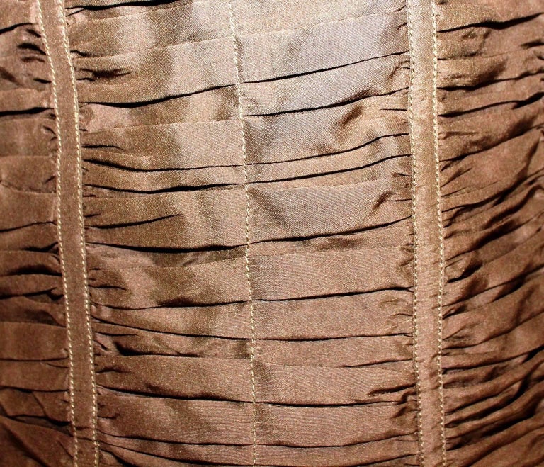 Stunning Gucci by Tom Ford 2001 Ruched Silk Corset Dress at 1stDibs ...